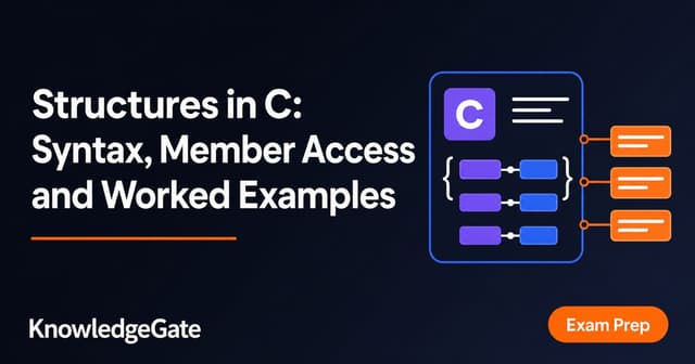 Structures in C: Syntax, Member Access and Worked Examples - Knowledge ...